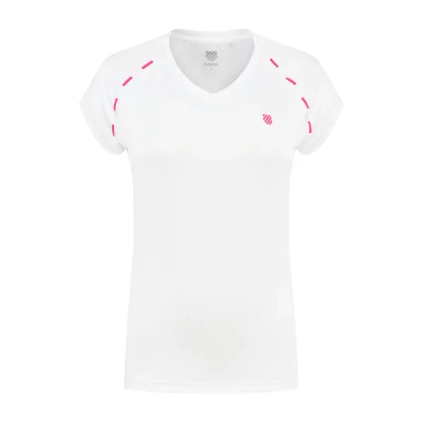WOMEN'S T-SHIRT K-SWISS HYPERCOURT EXPRESS TEE 2 WHITE M
