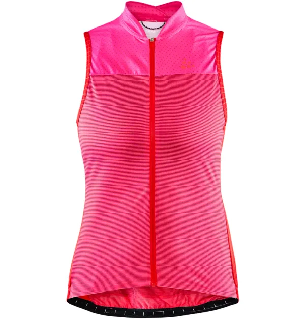 WOMEN'S CYCLING SCAMPOLO CRAFT HALE GLOW - PINK-RED, XS