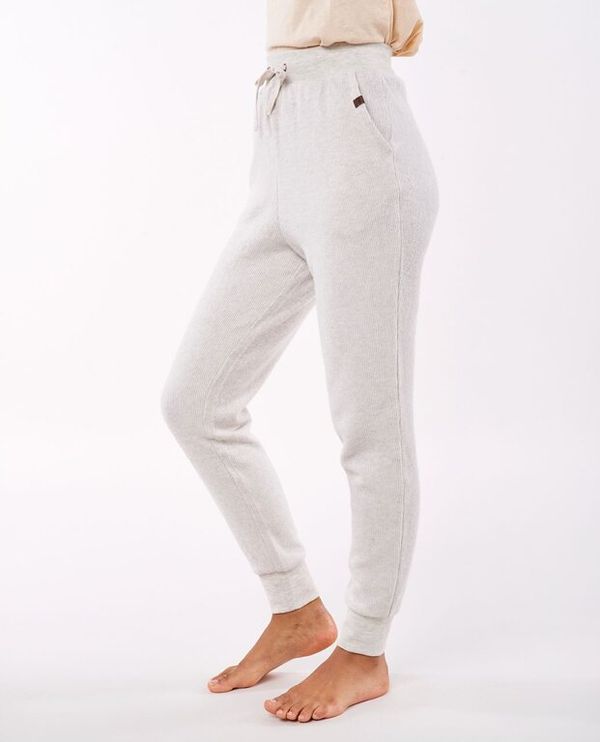 TEPLÁKY RIP CURL NEW SOFT RIB PANT ECRU MARLE