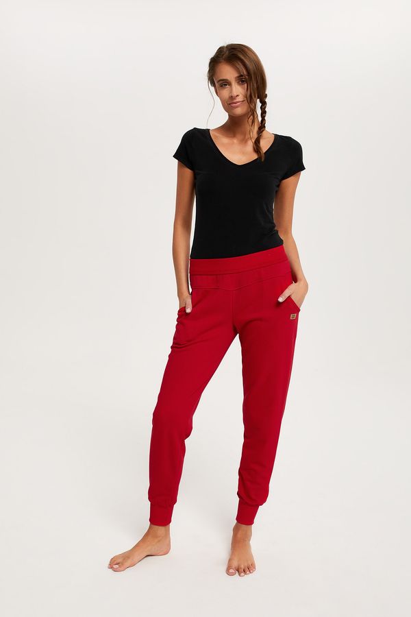 WOMEN'S LONG TROUSERS TODRA - RED