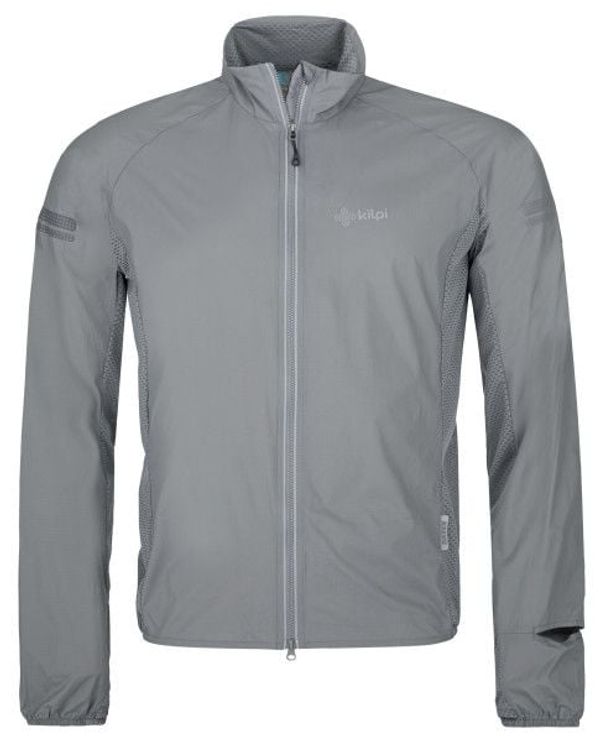 MEN'S RUNNING JACKET KILPI TIRANO-M LIGHT GRAY