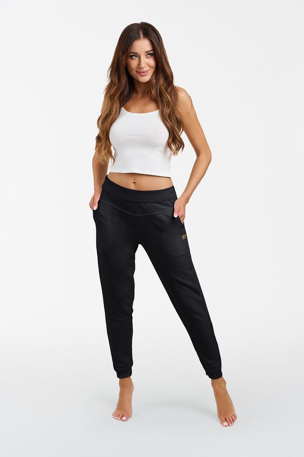 ROMA WOMEN'S LONG PANTS - BLACK