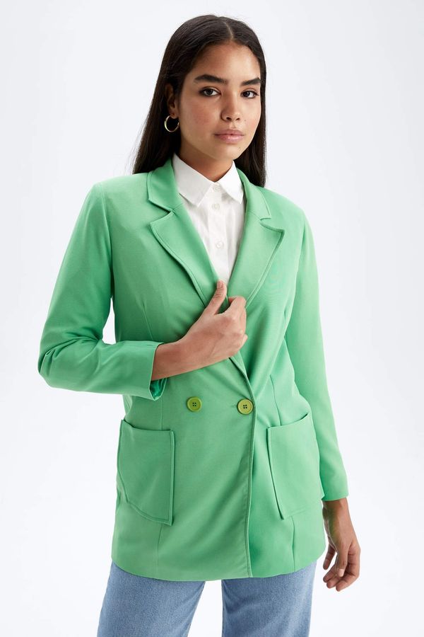 DEFACTO OVERSIZE FIT CREPE BLAZER