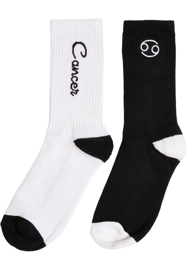ZODIAC SOCKS 2-PACK BLACK/WHITE CRANCH
