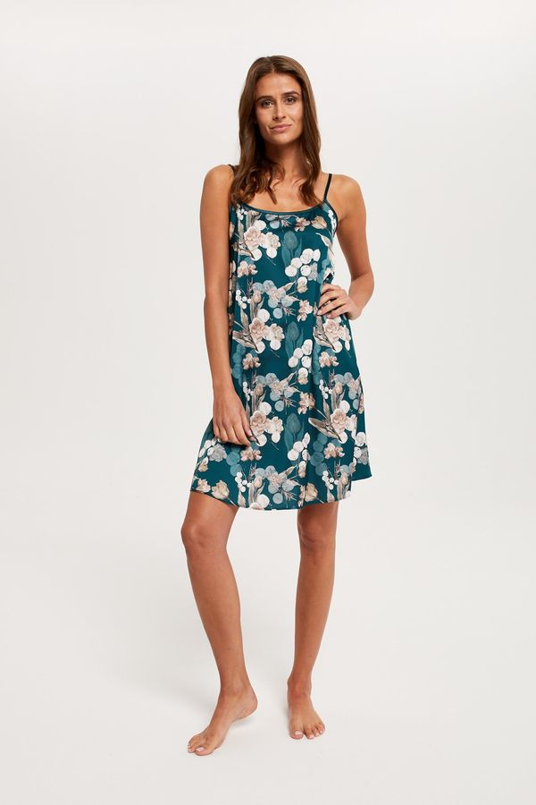 SCARLET WOMEN'S SHIRT WITH NARROW STRAPS - PRINT