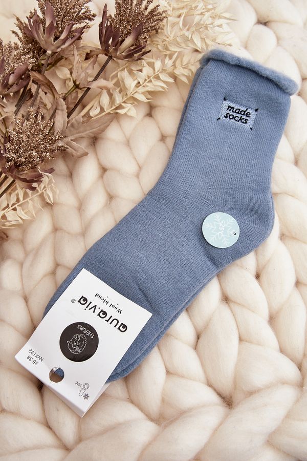 WOMEN'S THICK SOCKS BLUE
