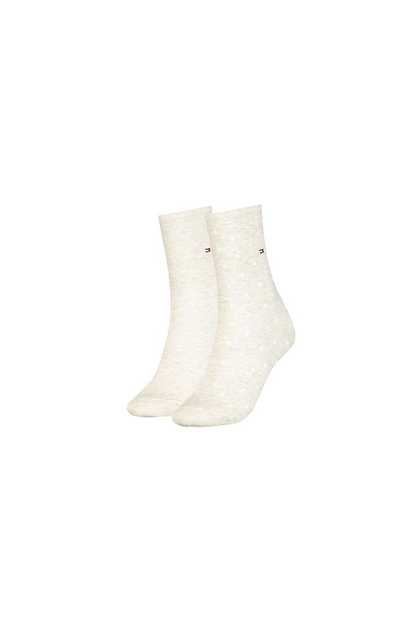 TOMMY HILFIGER SOCKS - TH WOMEN SOCK DOT 2P WHITE