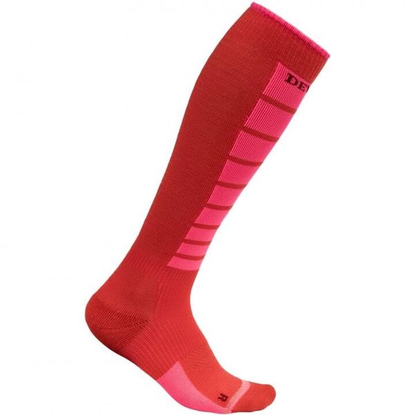 COMPRESSION KNEE-HIGH SOCKS DEVOLD RUNNING SOCK CAYENNE