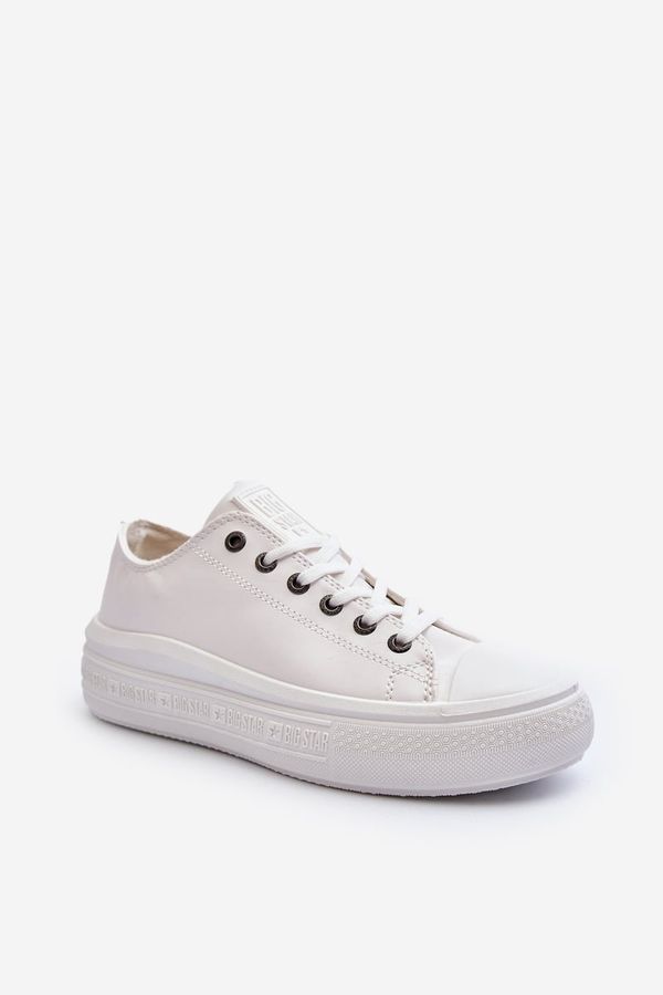 WOMEN'S INSULATED LOW-TOP WHITE BIG STAR SNEAKERS