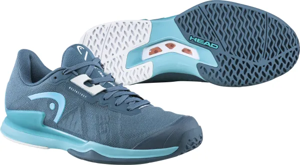 HEAD SPRINT PRO 3.5 AC GREY/TEAL WOMEN'S TENNIS SHOES EUR 40.5