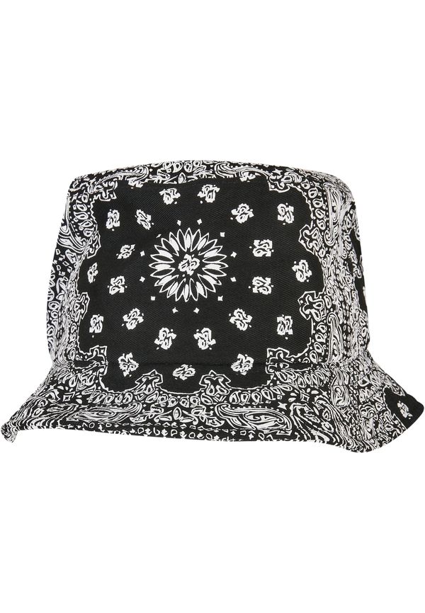 BANDANA PRINT BUCKET HAT BLACK
