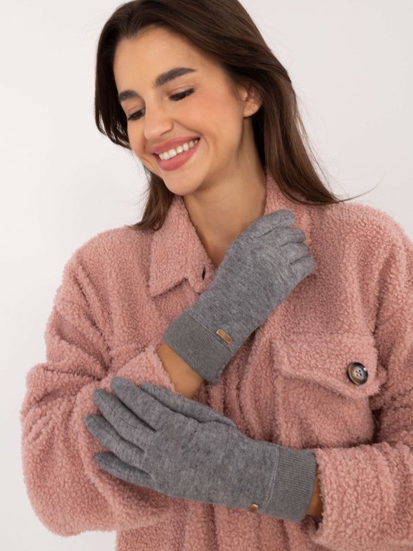 GREY WOMEN'S SMARTPHONE GLOVES