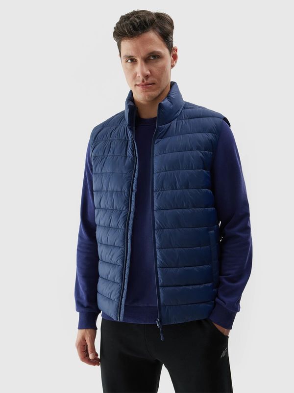 MEN'S 4F RECYCLED DOWN VEST - NAVY BLUE
