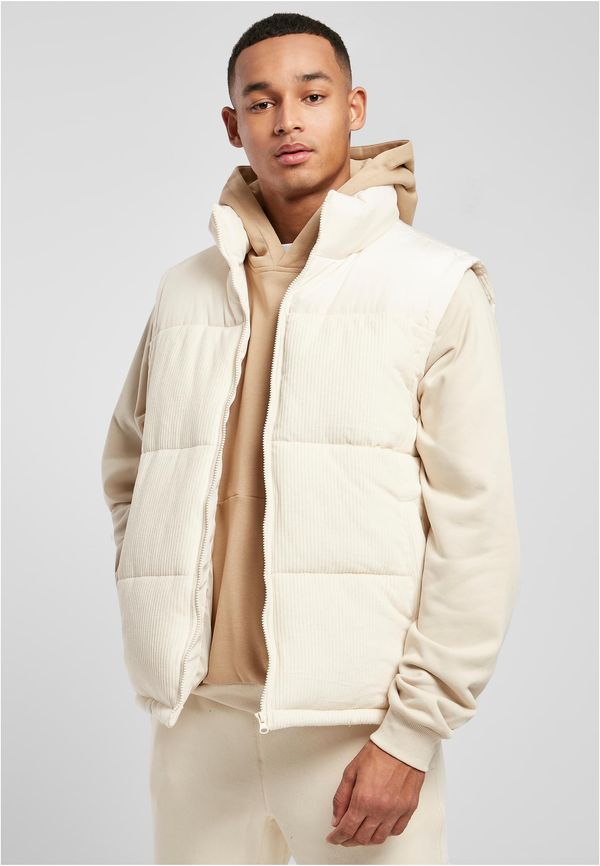 CORDED VEST WHITESAND