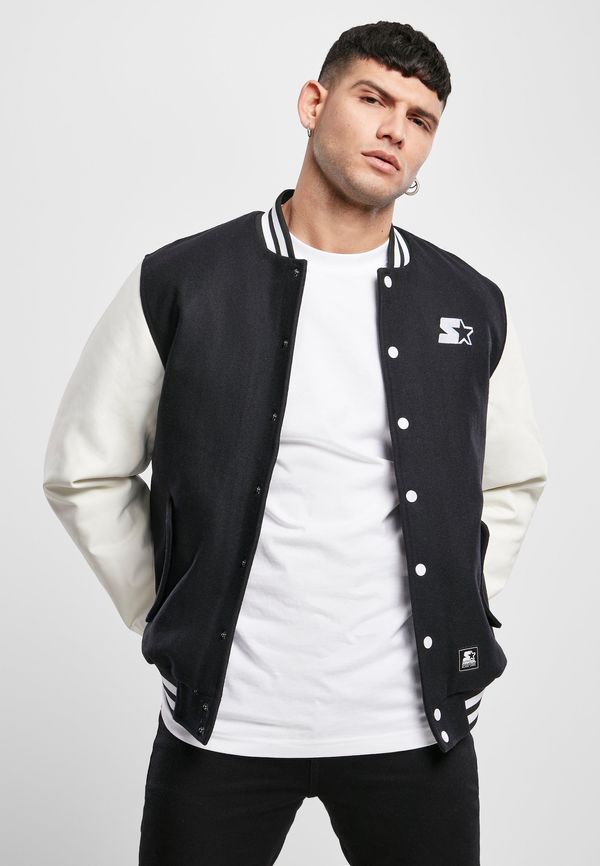 STARTER COLLEGE JACKET BLACK/WHITE