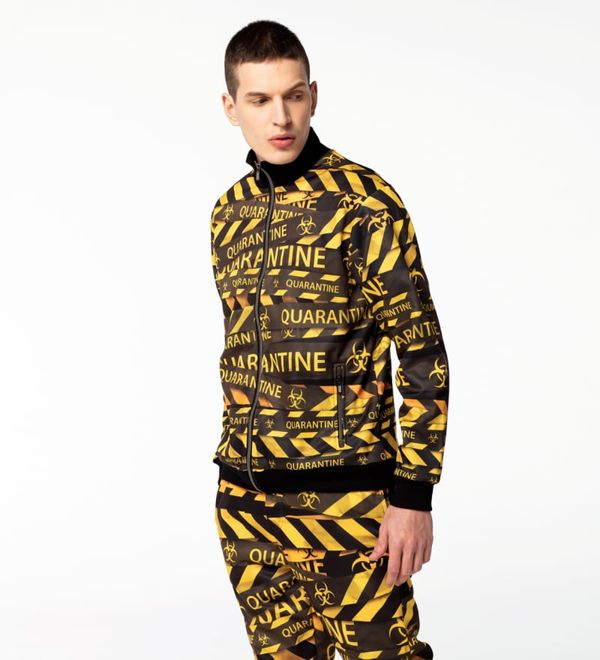 MR. GUGU & MISS GO MAN'S BLACK QUARANTINE TRACK JACKET S-W-526 2064