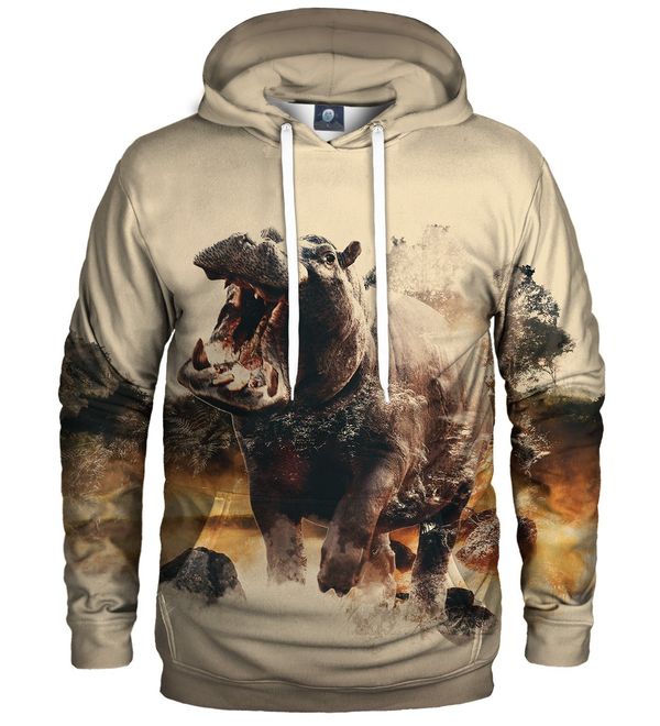 ALOHA FROM DEER UNISEX'S POWERFUL HIPPO HOODIE H-K AFD1037
