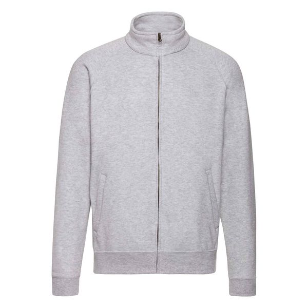 SZARA BLUZA MĘSKA SWEAT JACKET FRUIT OF THE LOOM