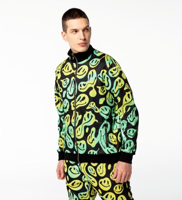 MR. GUGU & MISS GO MAN'S MELTED SMILEYS TRACK JACKET S-W-526 1800