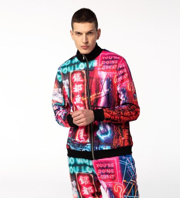 MR. GUGU & MISS GO MAN'S STREET NEON TRACK JACKET S-W-526 2413