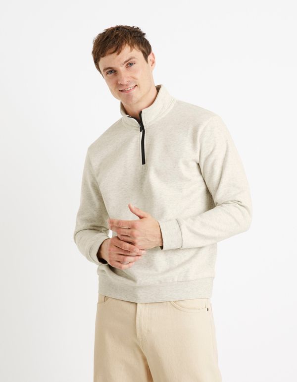 CELIO SWEATER CECHINZIP WITH STAND-UP COLLAR - MEN