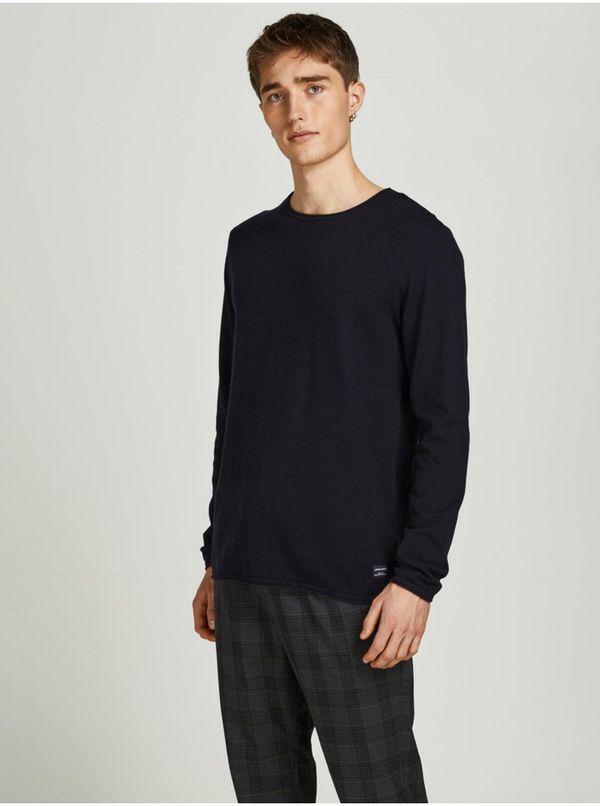 MEN'S BLACK BASIC SWEATER JACK & JONES HILL - MEN