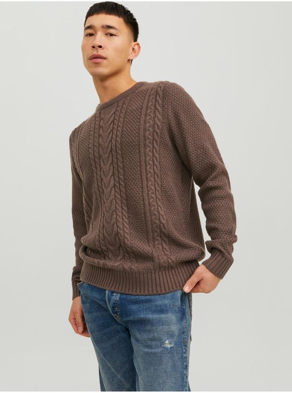 BROWN MEN'S SWEATER JACK & JONES CRAIG - MEN'S