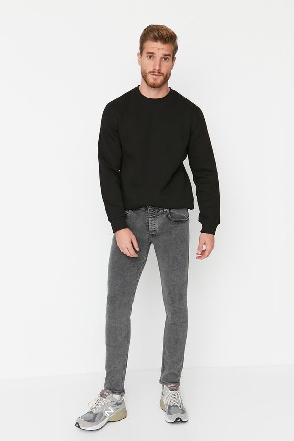 TRENDYOL GRAY MEN'S FLEXIBLE FABRIC SKINNY FIT JEANS DENIM PANTS