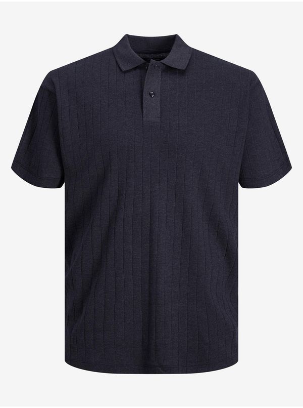 DARK BLUE JACK & JONES CONNOR POLO T-SHIRT - MEN