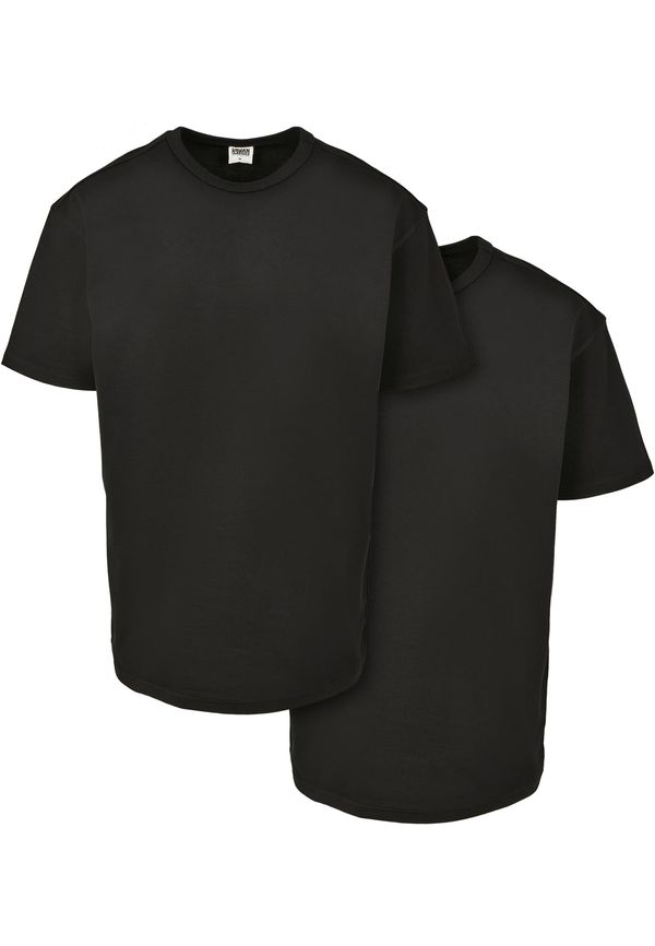 ORGANIC BASE T-SHIRT 2-PACK BLACK+BLACK