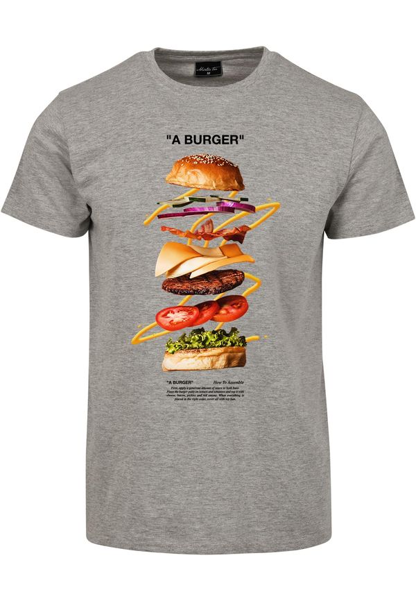 BURGER TEE HEATHER GREY