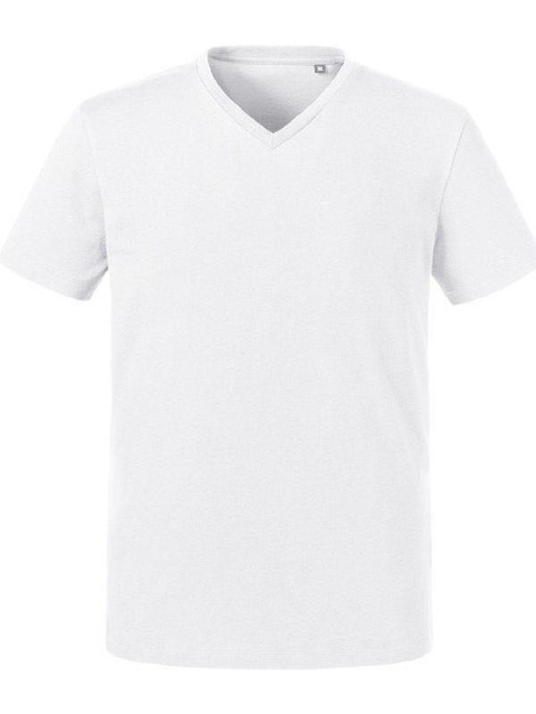 MEN'S PURE ORGANIC V-NECK RUSSELL T-SHIRT