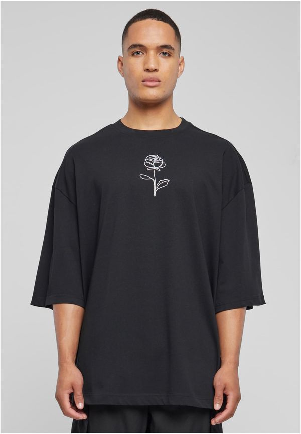 SPRING - ROSE HUGESPRING - ROSE HUGE TEE BLACK