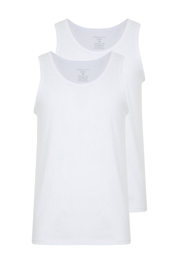 TRENDYOL WHITE BASIC 2-PACK UNDERWEAR UNDERSHIRT