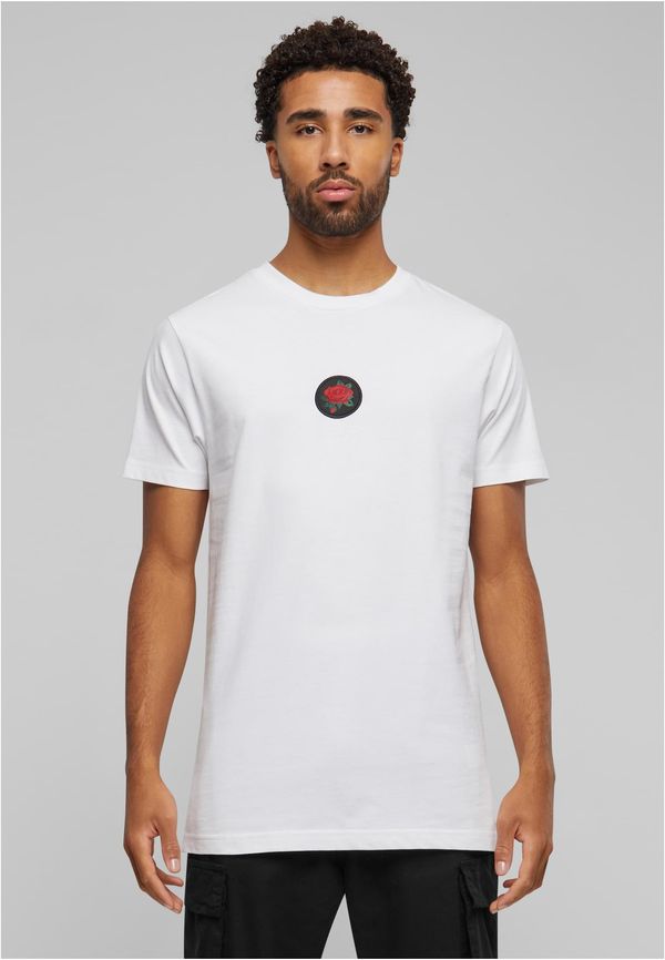 WHITE T-SHIRT ROSE PATCH