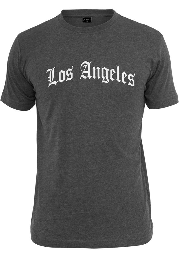 LOS ANGELES TEXTING TEE CHARCOAL