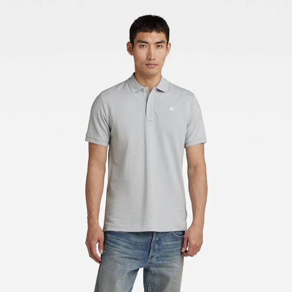 G-STAR POLO SHIRT - DUNDA SLIM POLO S\S GREY