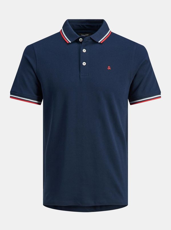 DARK BLUE POLO SHIRT JACK & JONES PAULOS - MEN