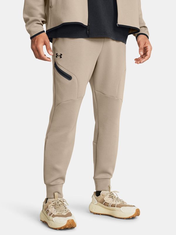 UNDER ARMOUR SWEATPANTS UA UNSTOPPABLE FLC JOGGERS-BRN - MENS