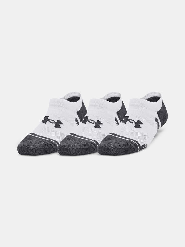 UNDER ARMOUR SOCKS Y UA PERFORMANCE TECH 3PK NS-WHT - UNISEX