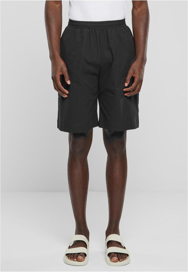 MEN'S WIDE CREPE SHORTS - BLACK