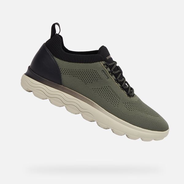 DARK GREEN MEN'S SNEAKERS GEOX SPHERICA - MEN'S