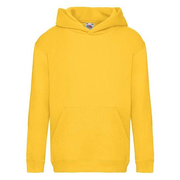ŻÓŁTA BLUZA DZIECIĘCA HOODED SWEAT FRUIT OF THE LOOM