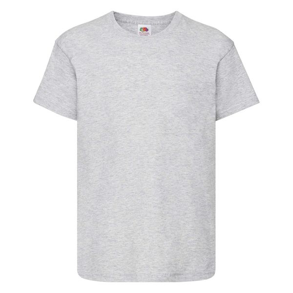 GREY T-SHIRT FOR CHILDREN ORIGINAL FRUIT OF THE LOOM