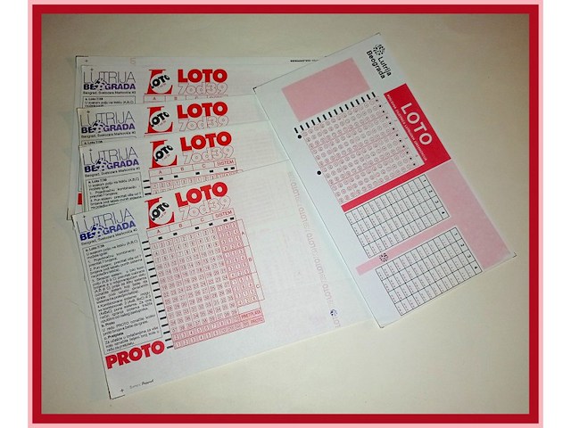 stari LOTO listići ✿✿✿