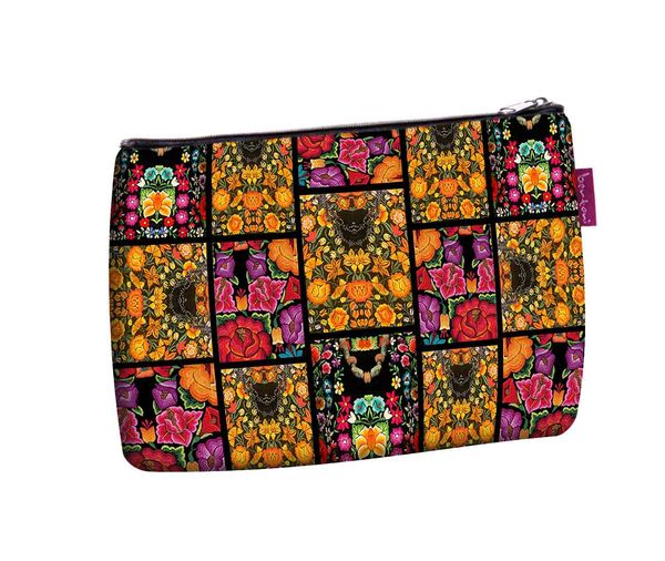 BERTONI UNISEX'S COSMETIC BAG SOLO FRIDA FLOWERS