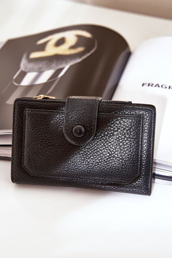 MARKA NIEZDEFINIOWANA LADIES WALLET MADE OF ECO LEATHER BLACK ISAMILLE