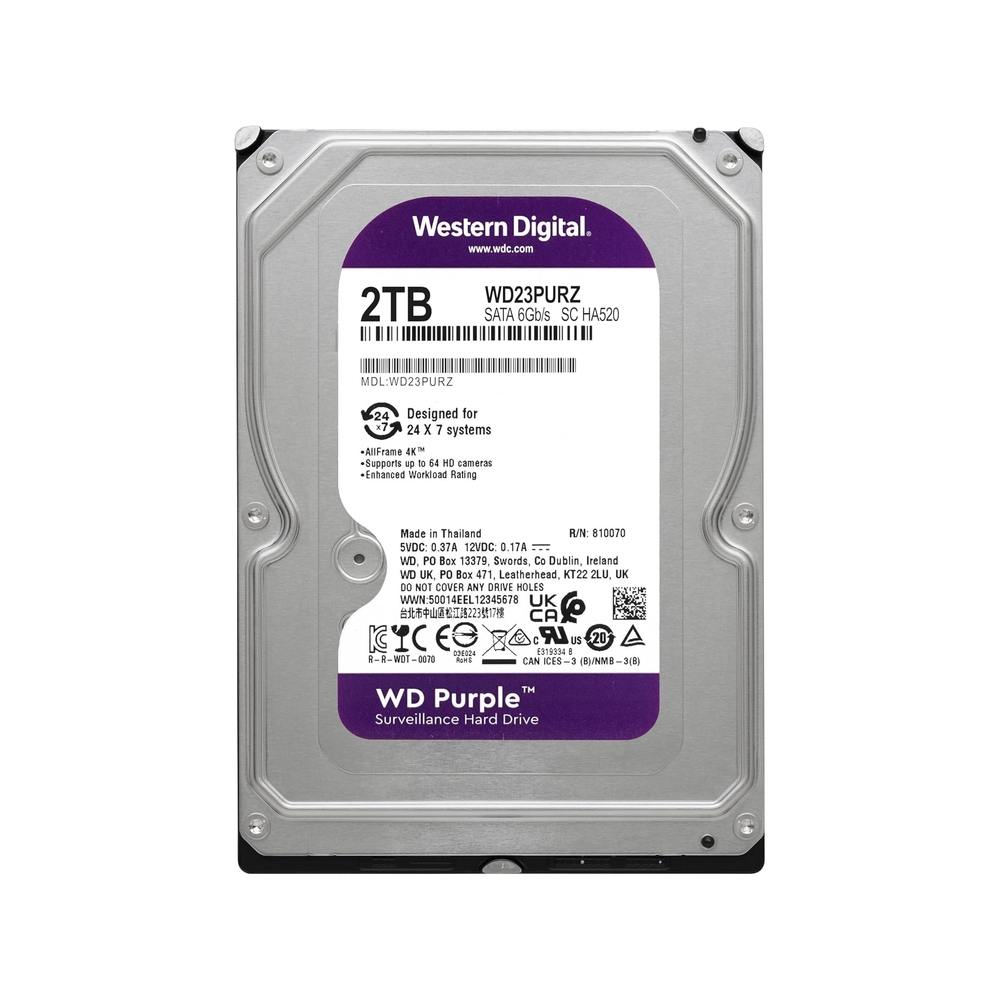 WD 2TB WD23PURZ 256MB Purple SATA III