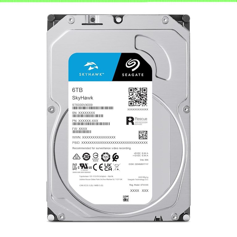 SEAGATE 6TB ST6000VX009 256MB SkyHawk 3.5 SATA III