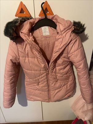 Jakna Beba kids Zimska 8g134 krzno Roze Beba kids